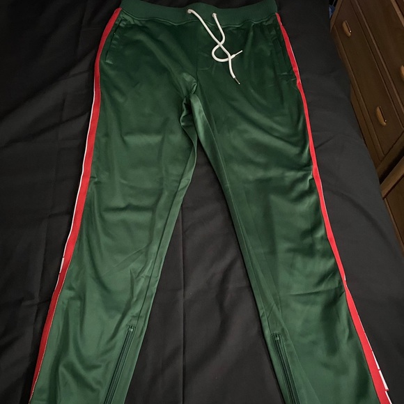 Mackeen | Pants | Mackeen Green Track Pants | Poshmark